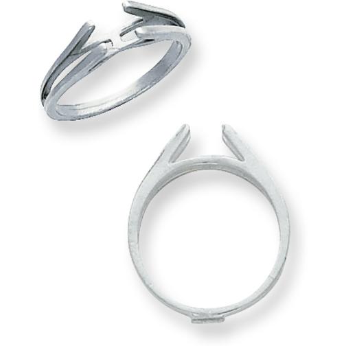 14K White Gold Cast Airline Ring Shank | Michaels