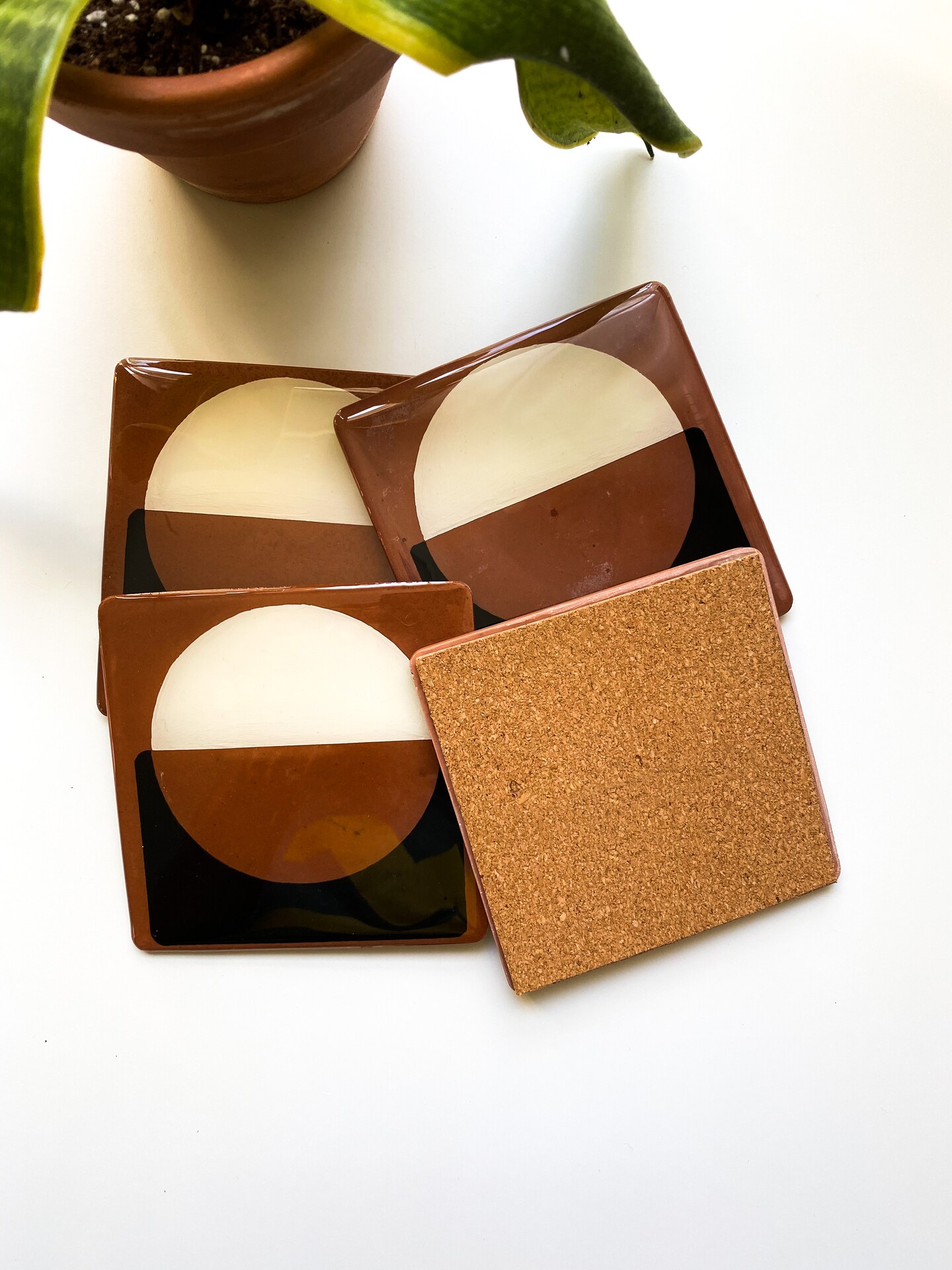 Concrete Coasters, Gift for Home, Table Decor, Cement Coasters, Boho ...