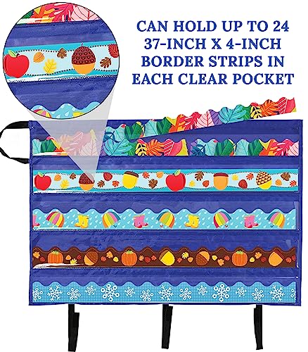 Bulletin Board Storage - Foldable Border Storage for Pocket Chart ...