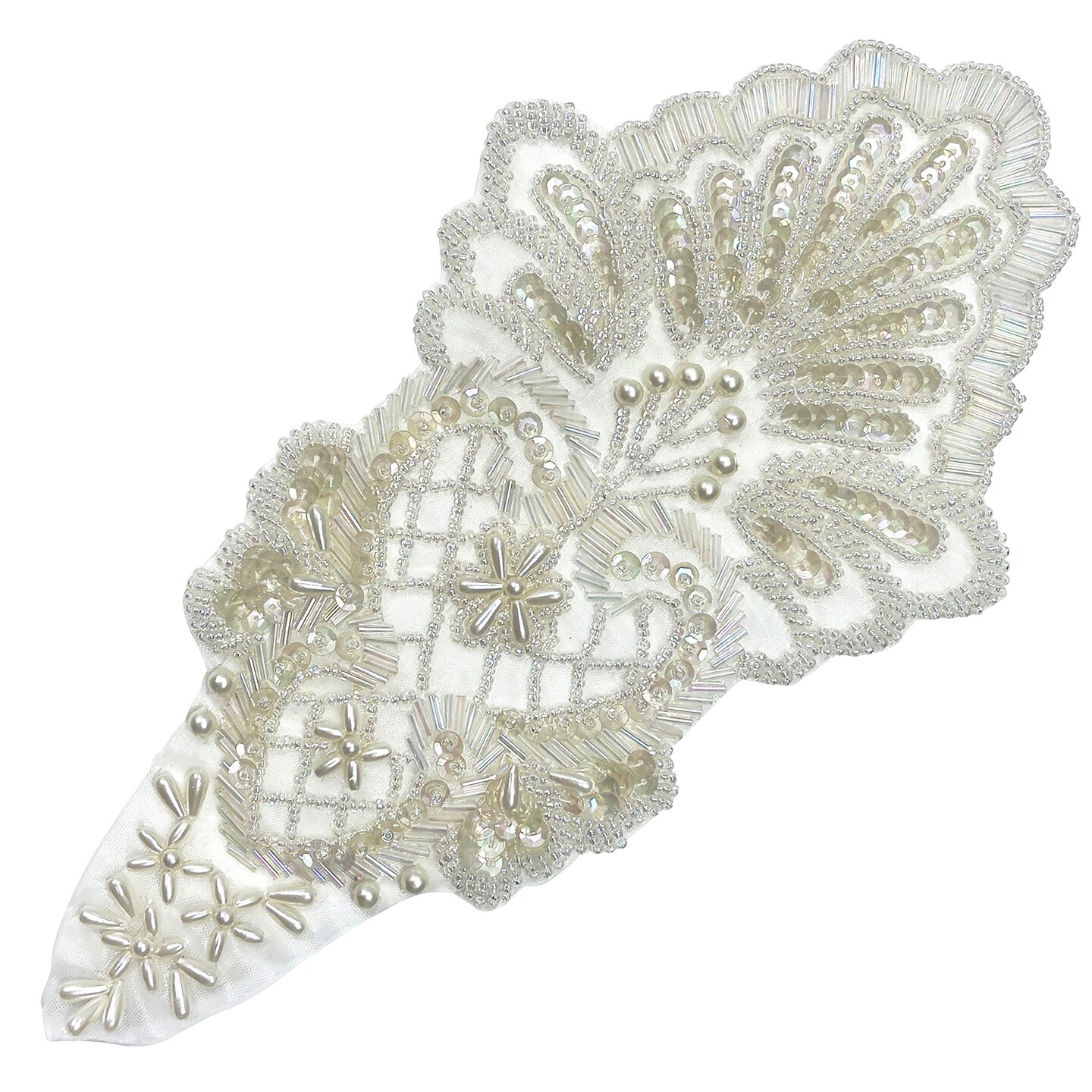 Vintage Bridal Flower Teardrop Lace Applique/Patch | Michaels
