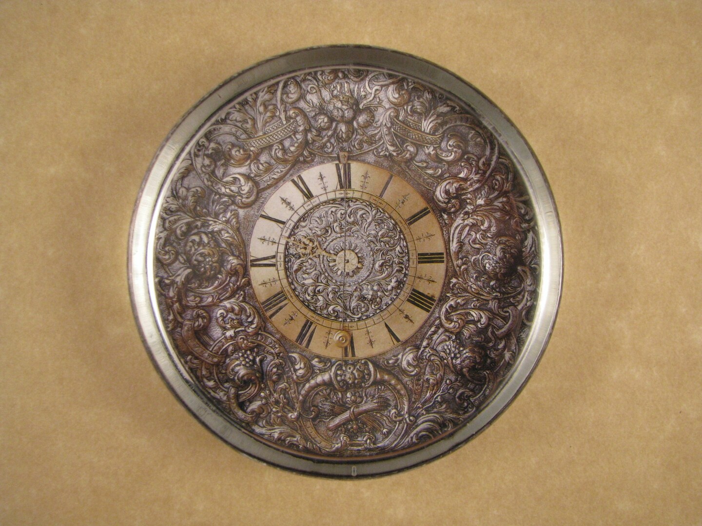 Clock Paperweight, Silver Gold Clock, Horologist Gift, Glass ...