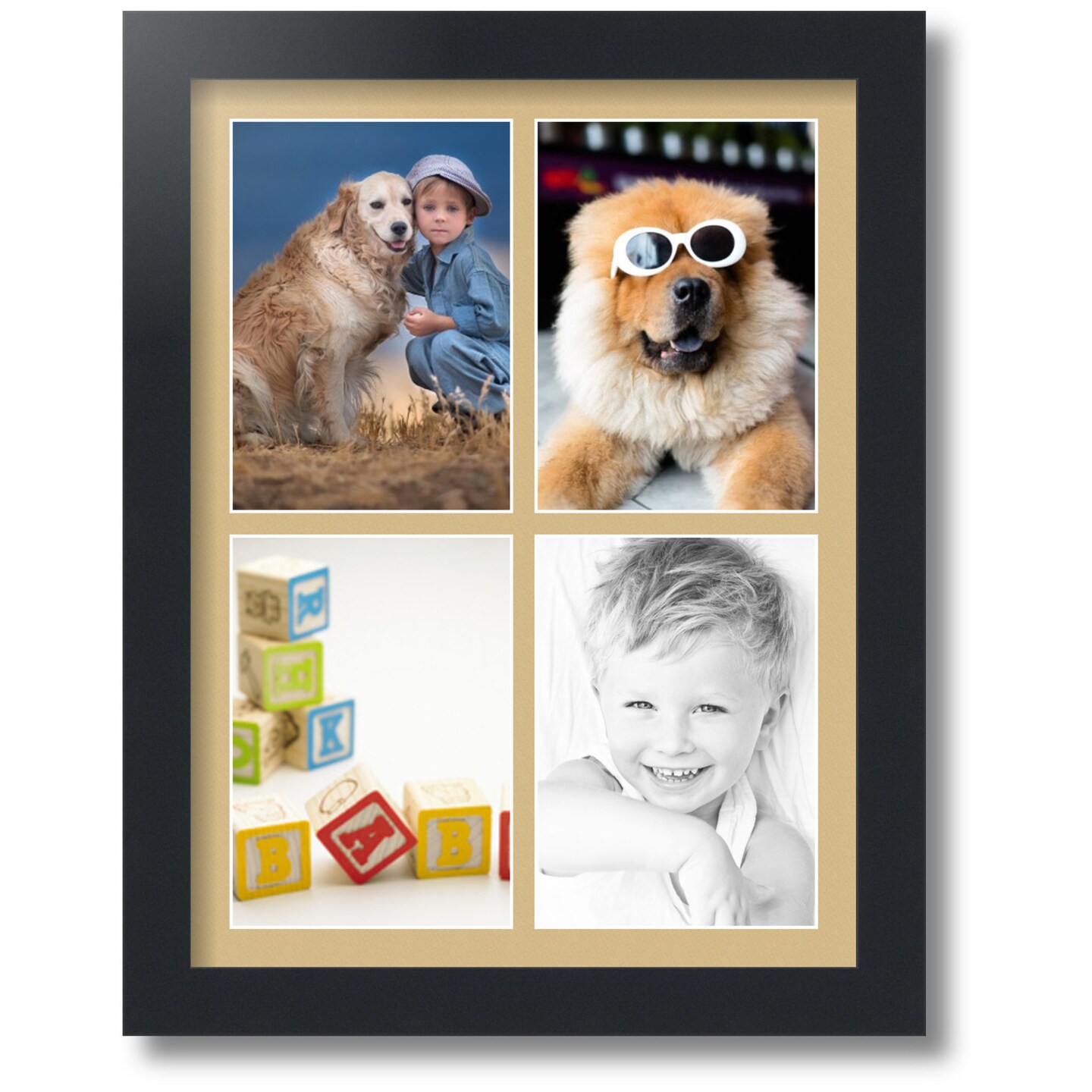 ArtToFrames Collage Photo Picture Frame with 4 - 5x7 inch Openings ...