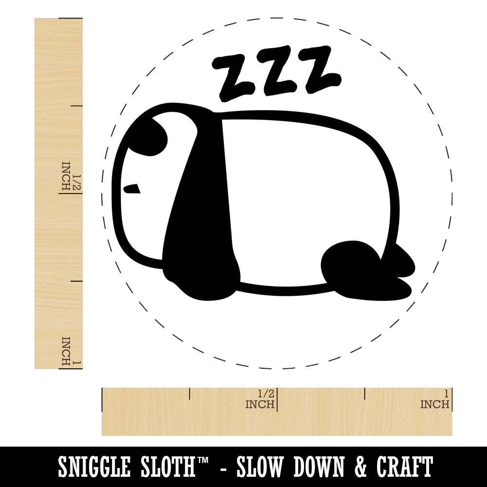 Very Tired Panda Doodle Napping Sleeping Resting Rubber Stamp for ...