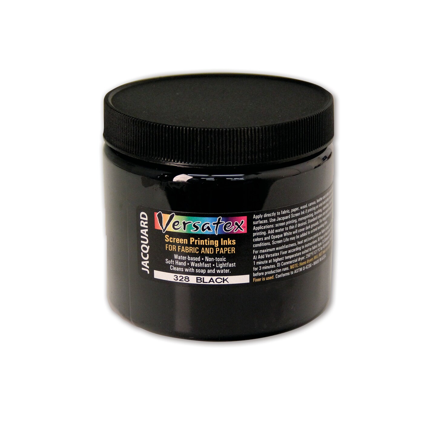 Jacquard Versatex Screen Printing Ink, 16 oz., Black | Michaels