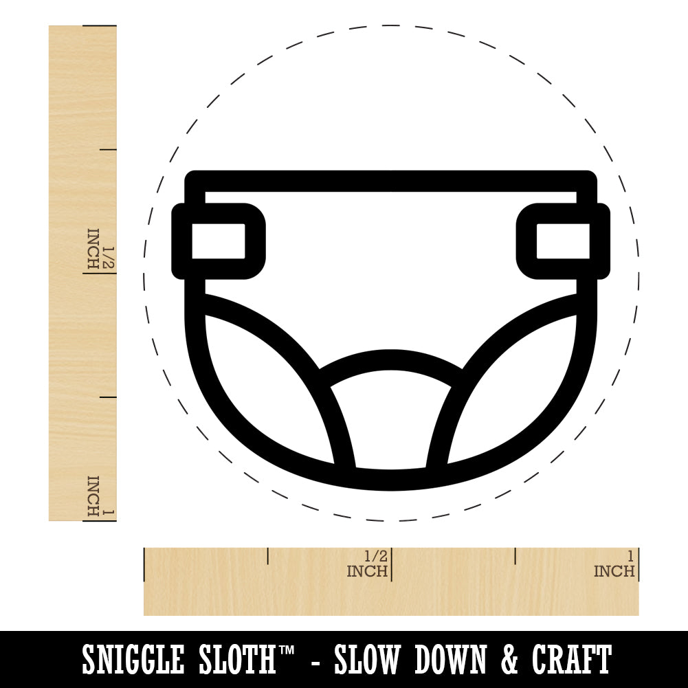 Baby Diaper Rubber Stamp for Stamping Crafting Planners | Michaels