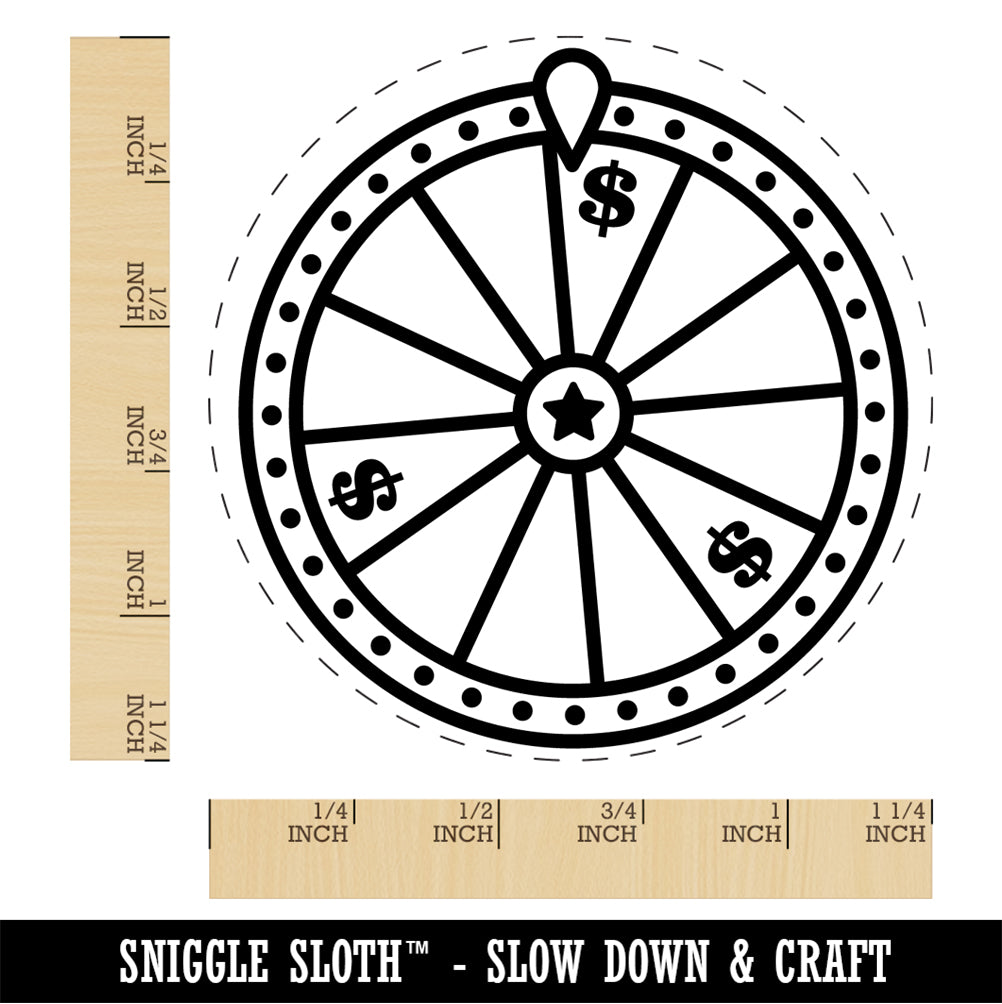 Lottery Wheel Rubber Stamp for Stamping Crafting Planners | Michaels