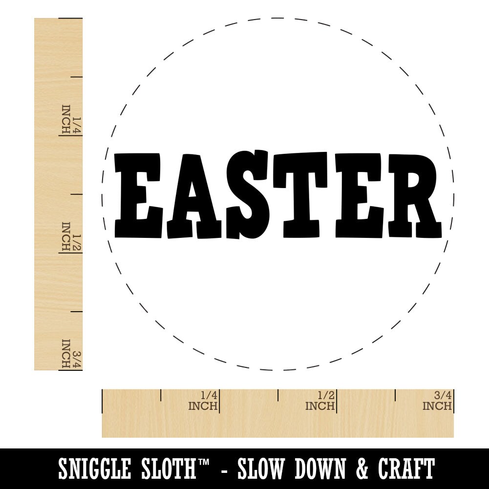 Easter Fun Text Chicken Egg Rubber Stamp | Michaels