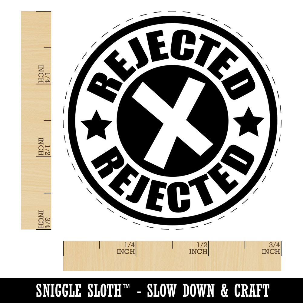 Rejected X Mark Rubber Stamp for Stamping Crafting Planners | Michaels