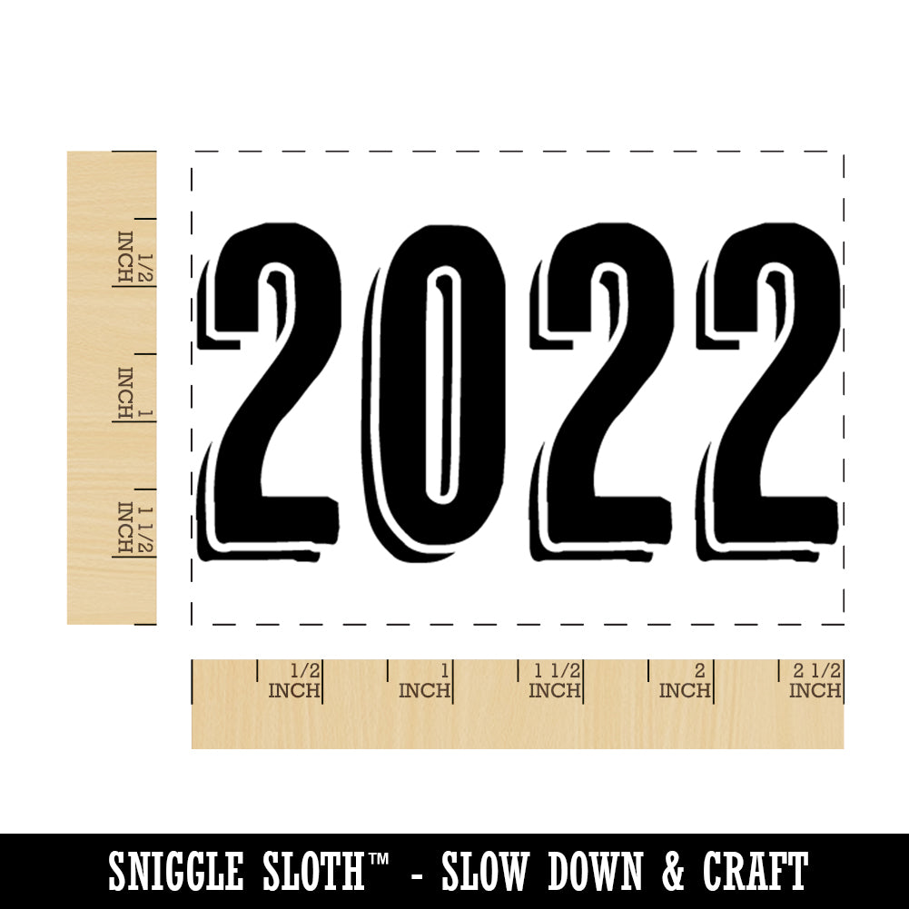 2022 Graduation Graduate Drop Shadow Rectangle Rubber Stamp for ...