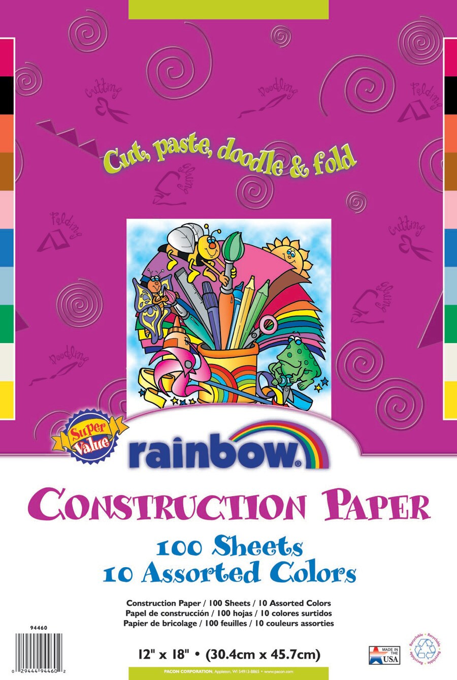 Pacon - Construction Paper Value Pack - 12" x 18" | Michaels