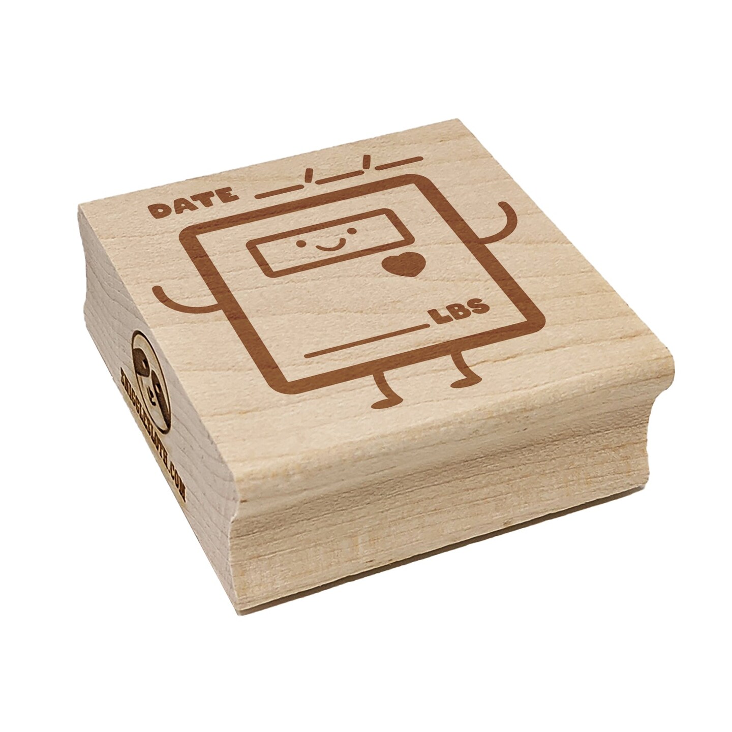 Happy Scale Weight Tracker with Date Pound Lbs Health Fitness Square ...