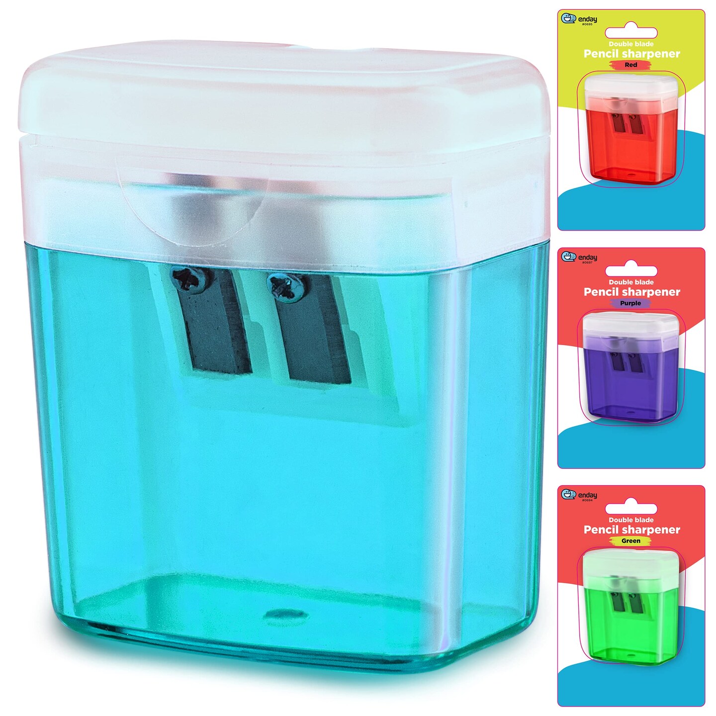 Enday 2-Hole Rectangular Sharpener W/Recycle Bin | Michaels