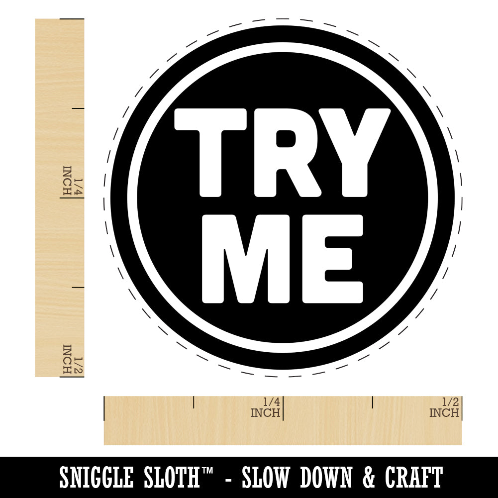 Try Me Sample Chicken Egg Rubber Stamp | Michaels