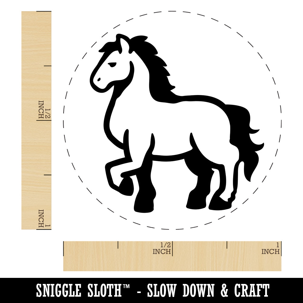 Majestic Standing Horse Rubber Stamp for Stamping Crafting Planners ...