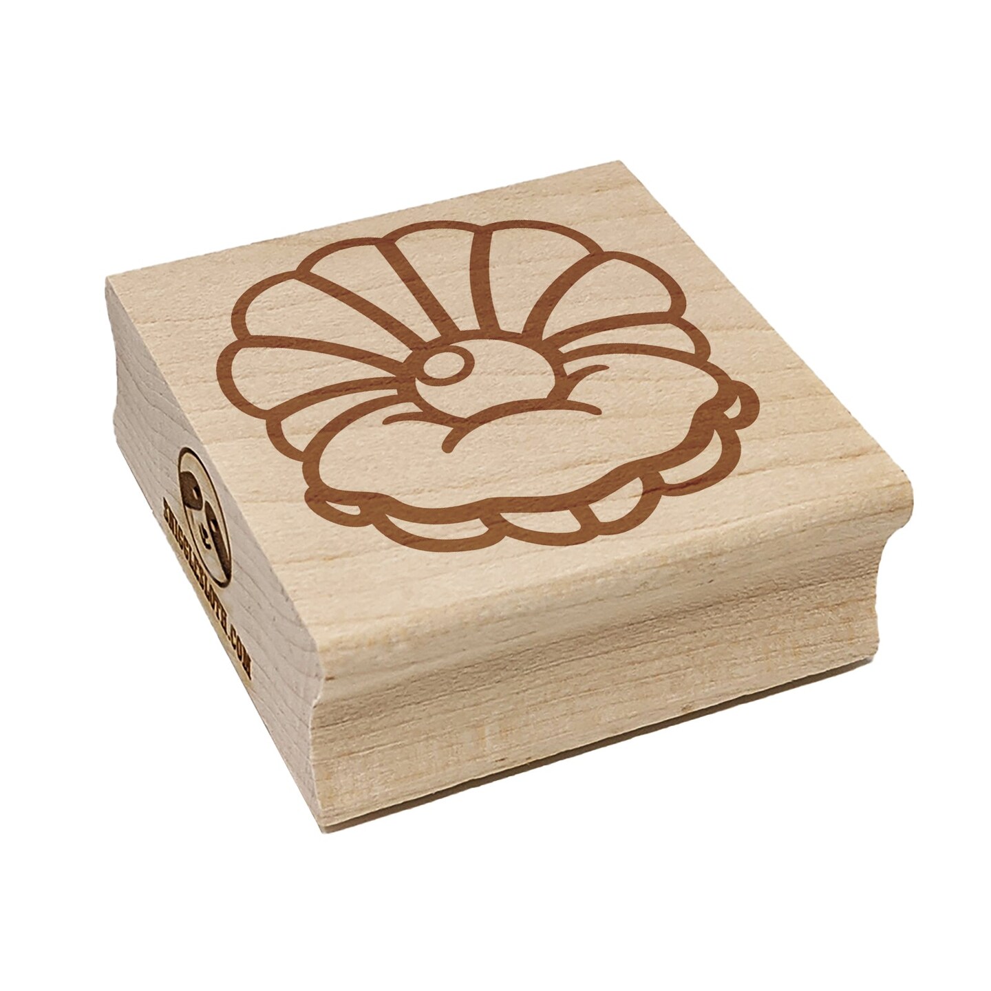 Pearl in Shell Square Rubber Stamp for Stamping Crafting | Michaels