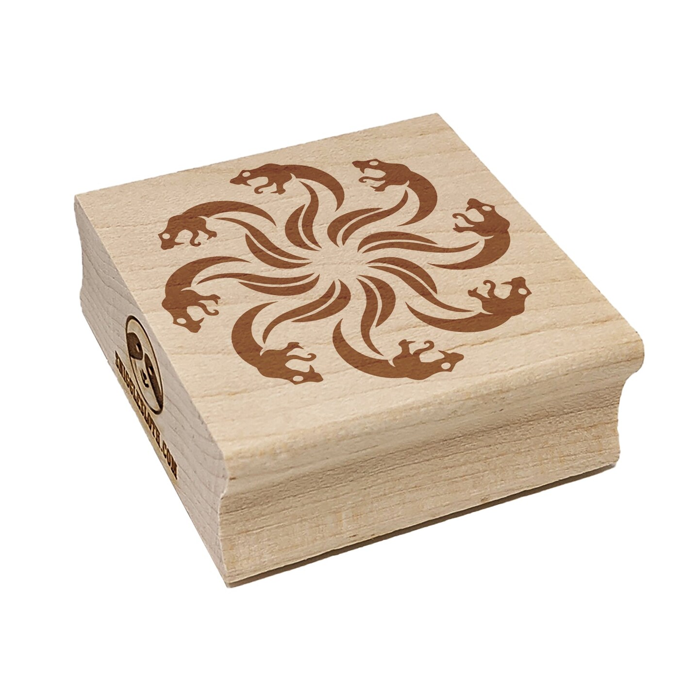 Hydra Naga Serpents Snakes Square Rubber Stamp for Stamping Crafting ...