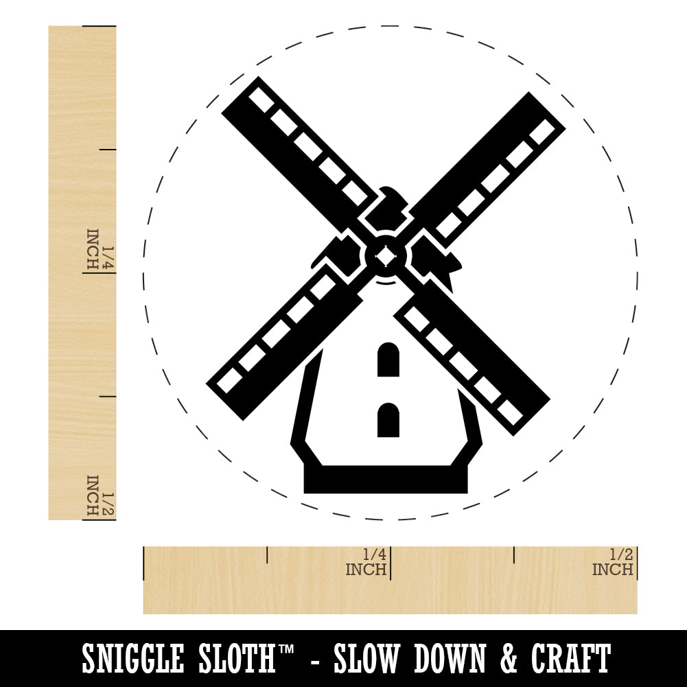 Dutch Windmill Rubber Stamp for Stamping Crafting Planners | Michaels