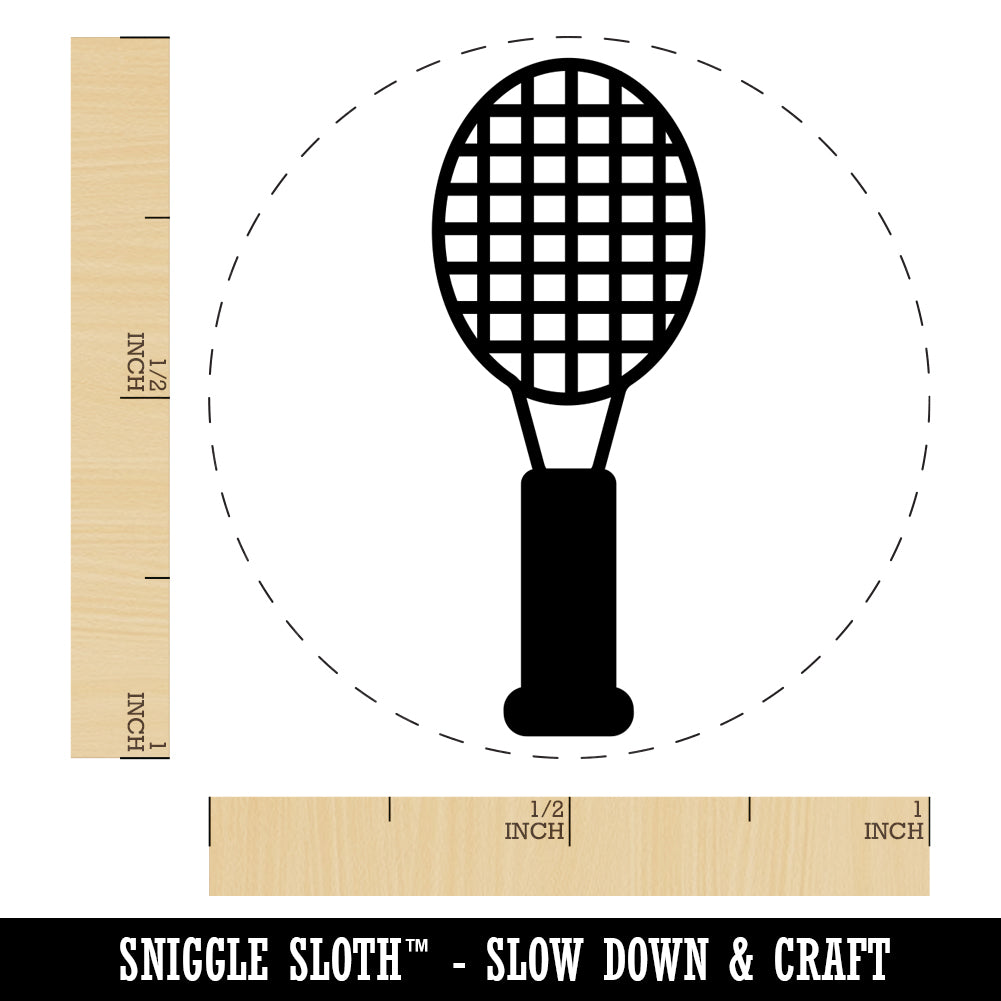 Tennis Racket Doodle Rubber Stamp for Stamping Crafting Planners | Michaels