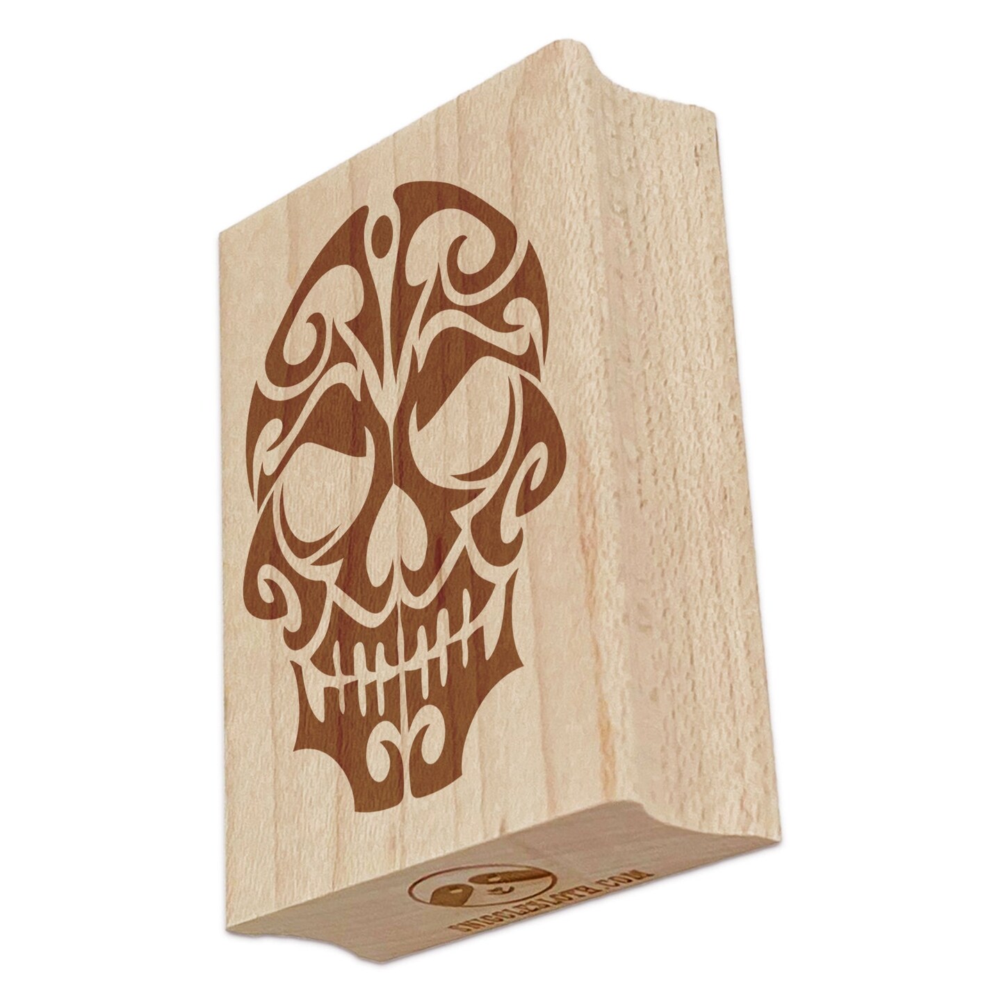 Tribal Skeleton Skull Rectangle Rubber Stamp for Stamping Crafting ...
