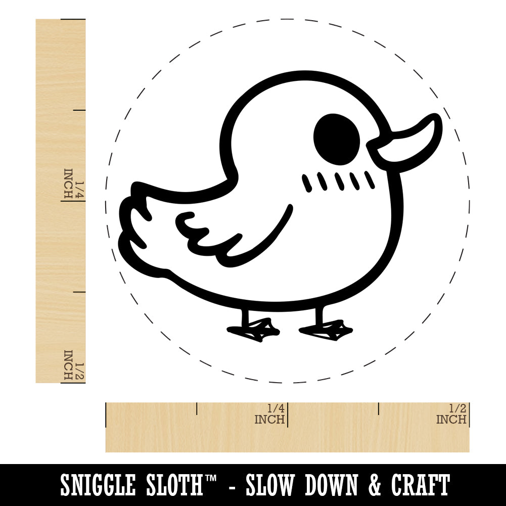Cute Kawaii Blushing Duck Chicken Egg Rubber Stamp | Michaels