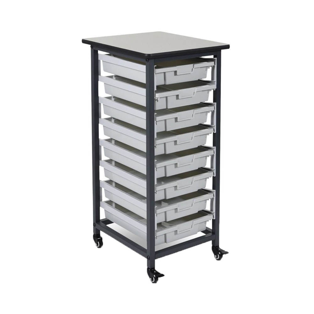 Luxor Mobile Bin Storage System - Single Row with 8 Small Bins | Michaels