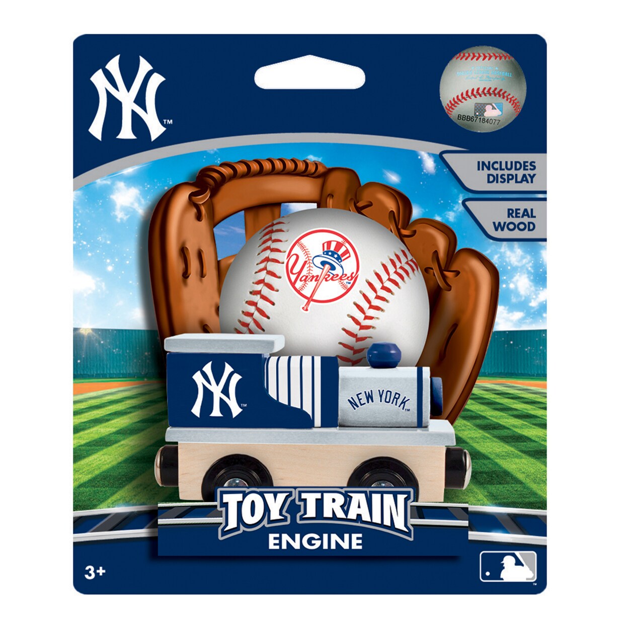 Masterpieces Officially Licensed MLB New York Yankees Wooden Toy Train ...