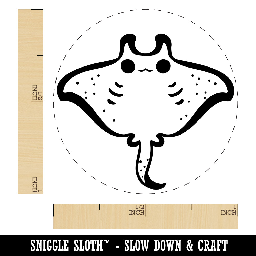 Sweet Kawaii Chibi Manta Ray Rubber Stamp for Stamping Crafting ...