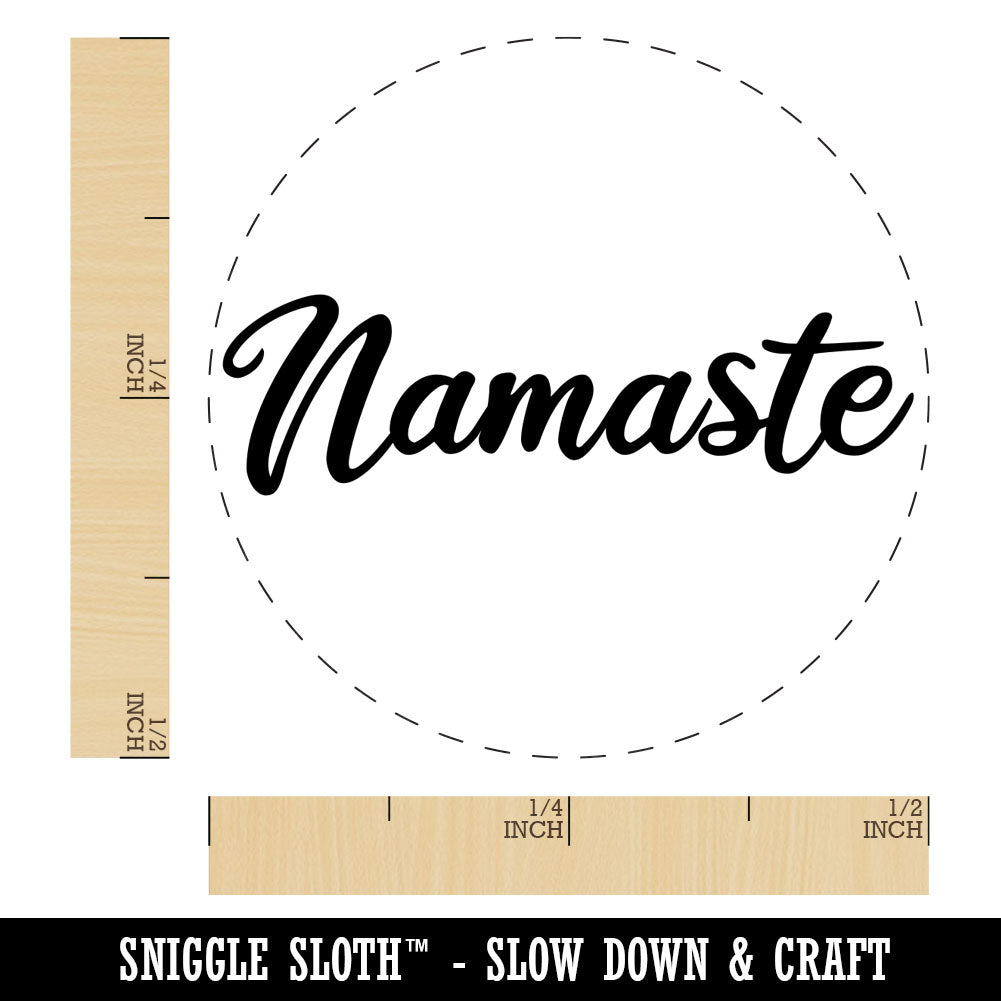 Namaste Script Font Rubber Stamp for Stamping Crafting Planners | Michaels