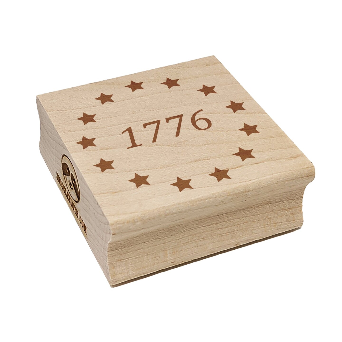 1776 Betsy Ross Flag Stars USA United States of America Square Rubber ...