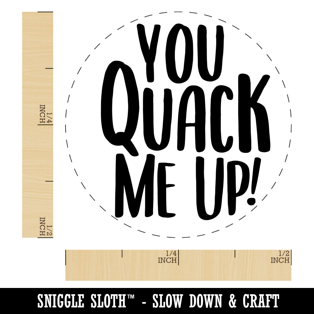You Quack Me Up Duck Egg Crack Humor Chicken Egg Rubber Stamp | Michaels