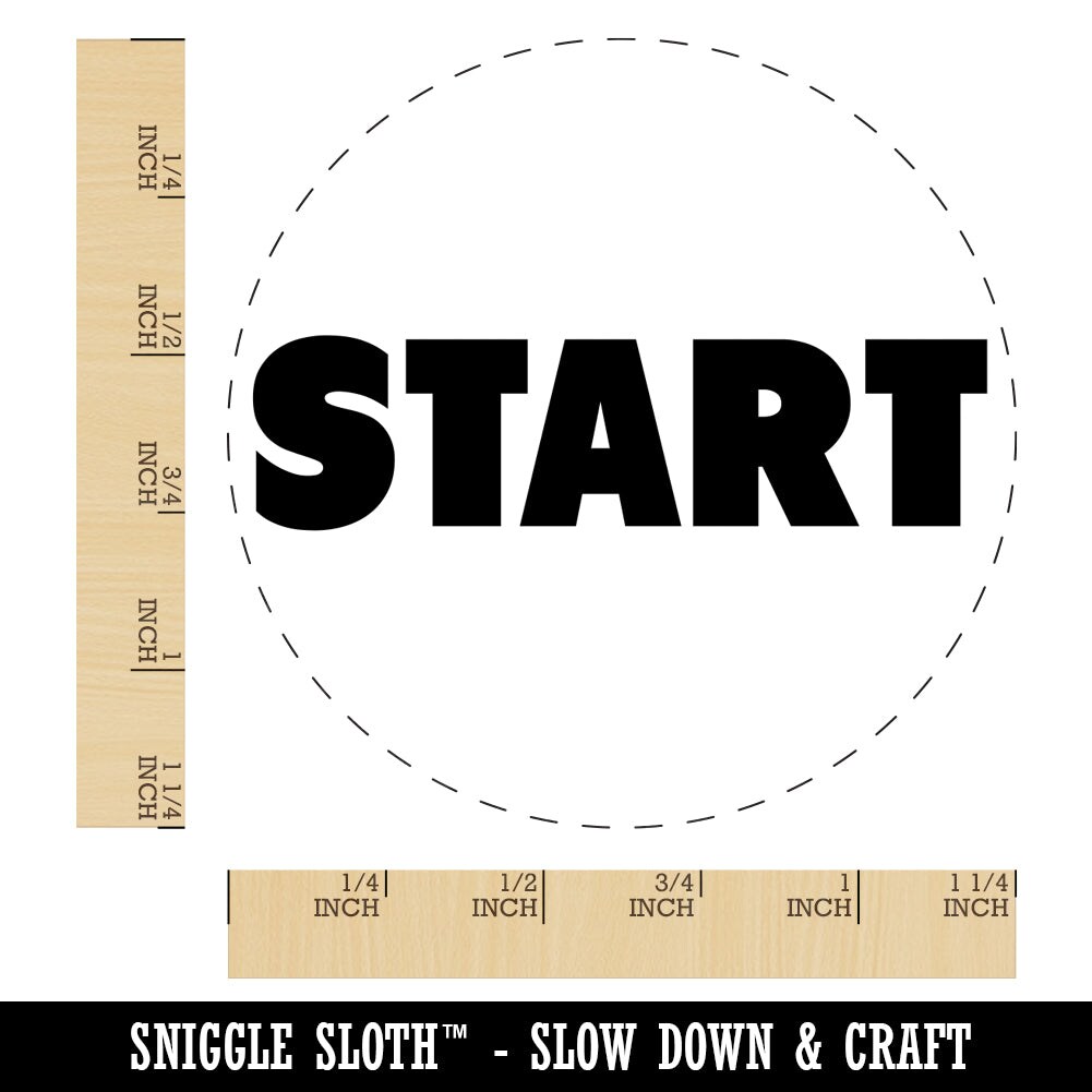 Start Bold Text Rubber Stamp for Stamping Crafting Planners | Michaels