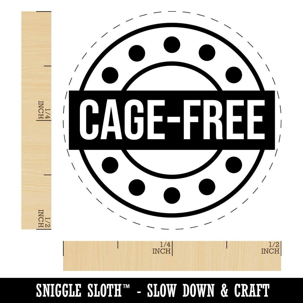 Cage-Free Label Chicken Egg Rubber Stamp | Michaels