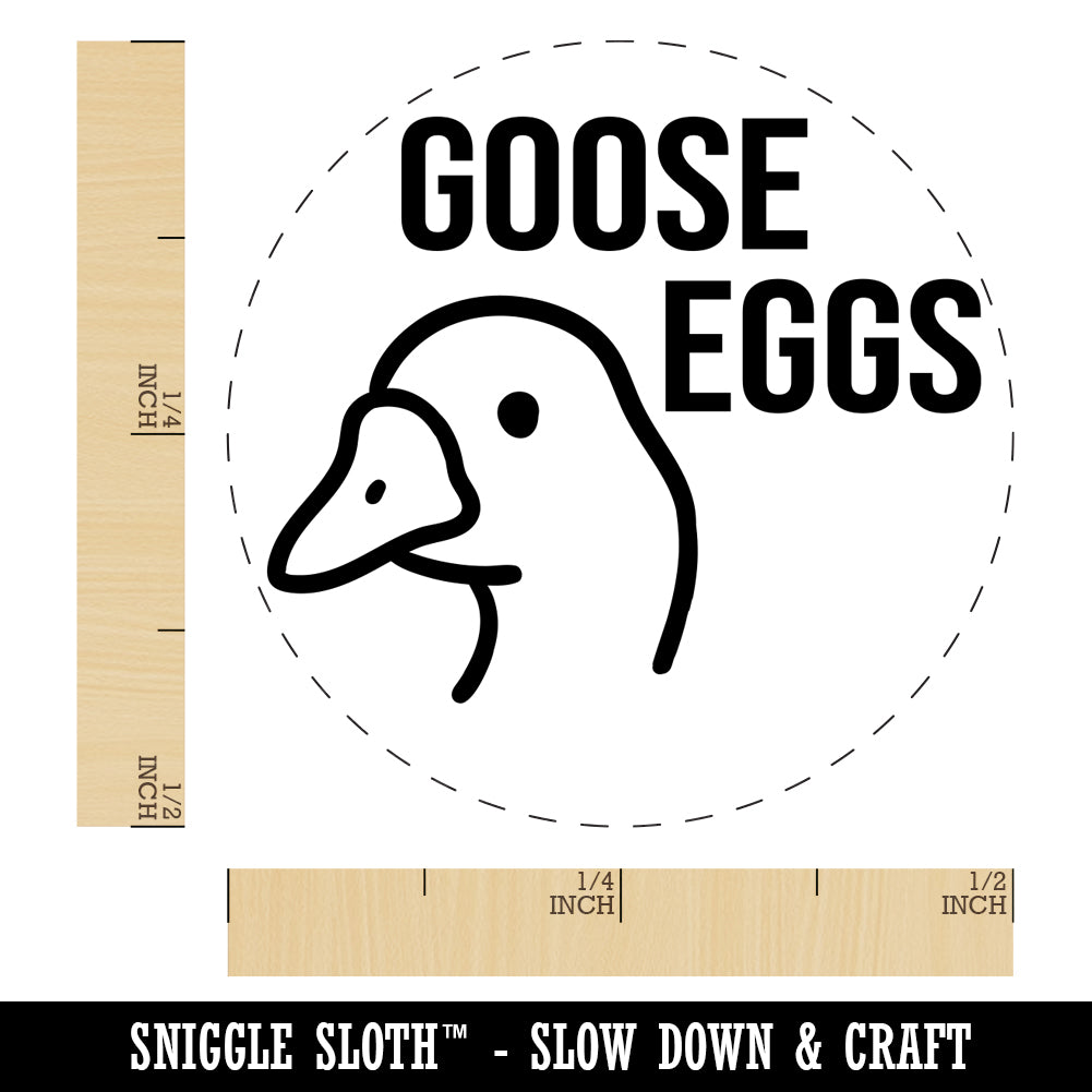Goose Eggs Chicken Egg Rubber Stamp | Michaels