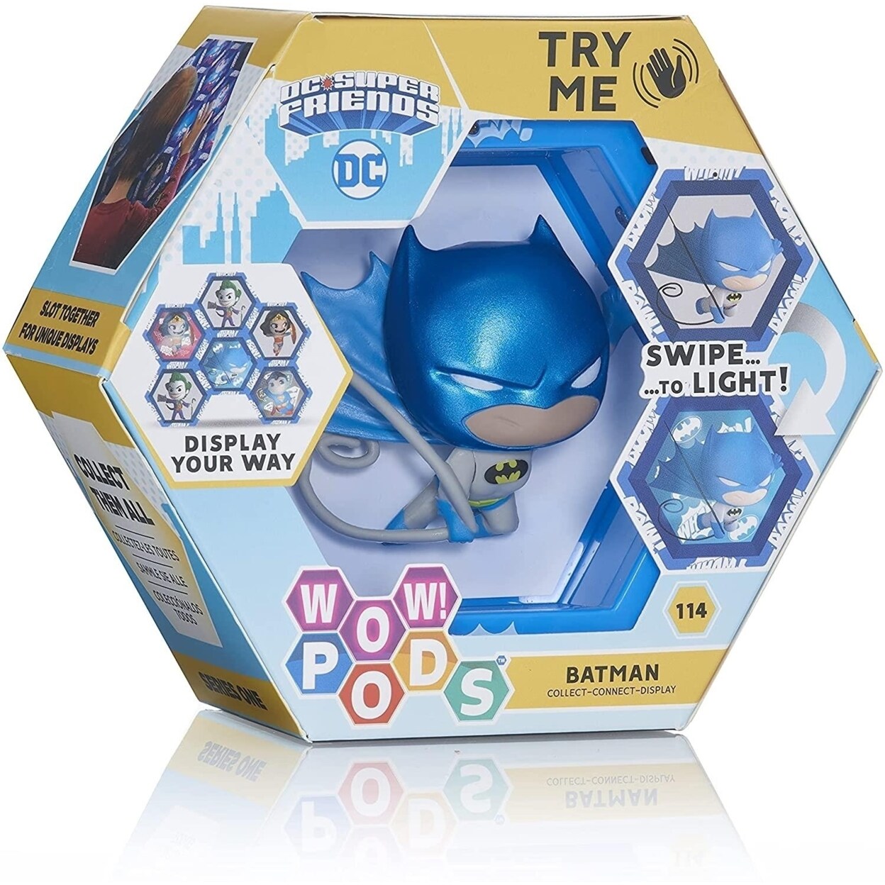 Wow Pods Batman Metallic Swipe Light-Up Dc Comics Superhero Connect ...