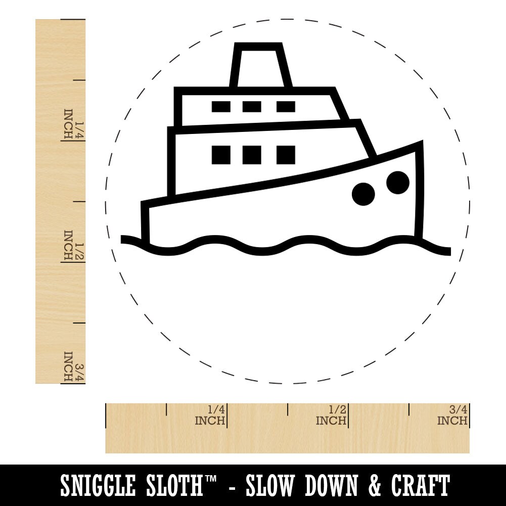 Cruise Ship Yacht Travel Boat Rubber Stamp for Stamping Crafting ...