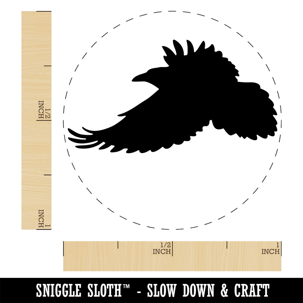 Flying Raven Bird Rubber Stamp for Stamping Crafting Planners | Michaels