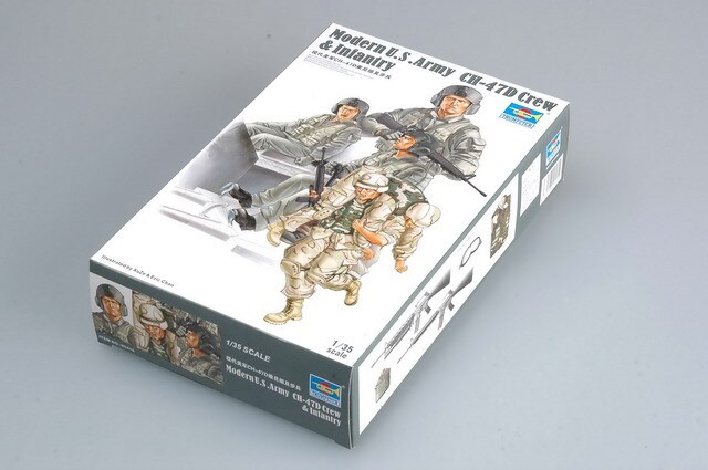 Trumpeter 1/35 FIGURES: CH-47D CREW & INFANTRY 1/35 Plastic Model ...