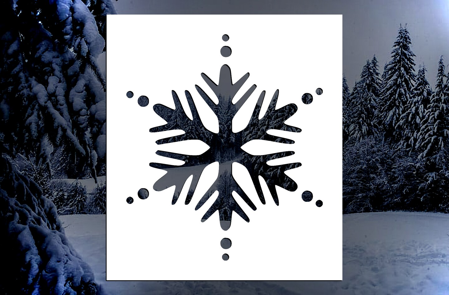 Snowflake Reusable Stencil (Many Sizes) | MakerPlace by Michaels