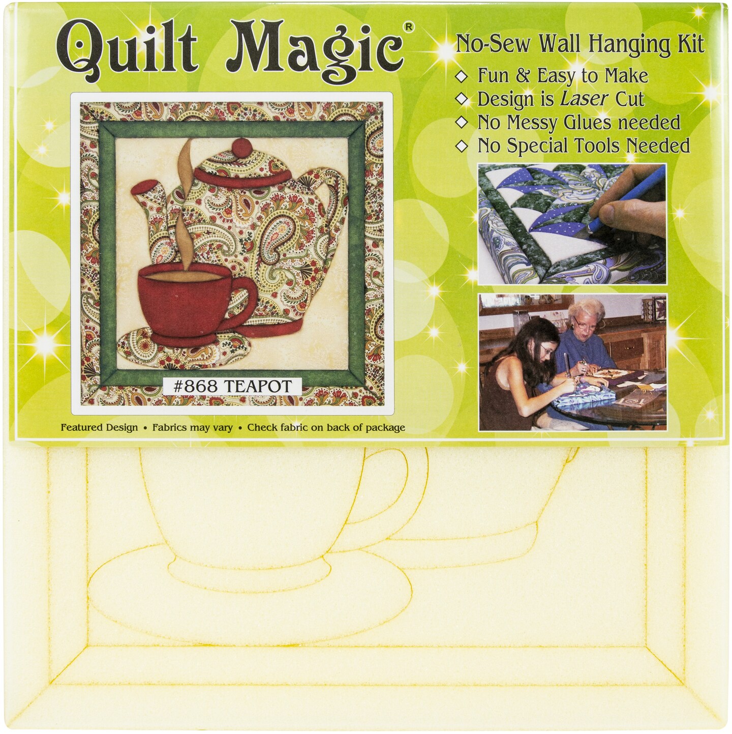 Quilt-Magic No Sew Wall Hanging Kit-Teapot | Michaels