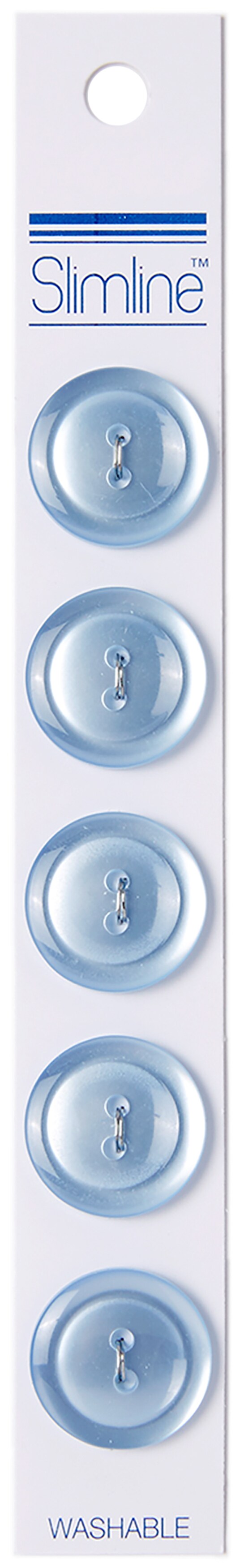 Slimline Buttons Series 1-Light Blue 2-Hole 3/4" 5/Pkg | Michaels