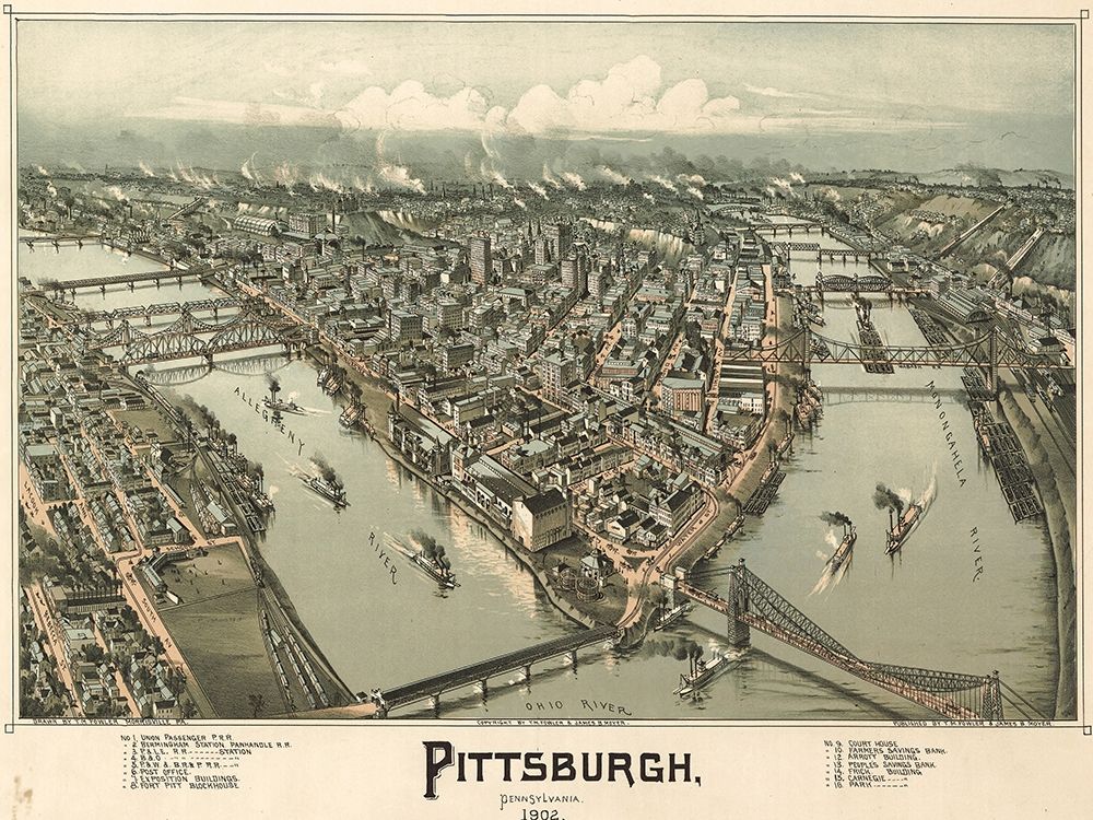 Pittsburgh Poster Print by Dan Sproul # DSP113555 | Michaels