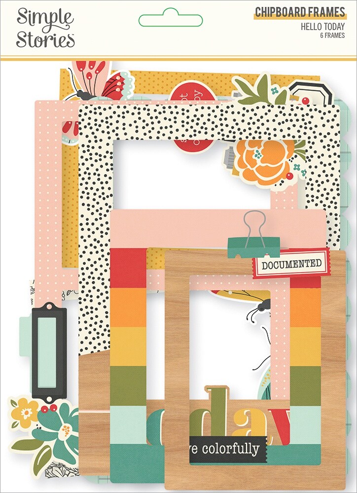 Hello Today Layered Chipboard Frames Die-Cuts- | Michaels