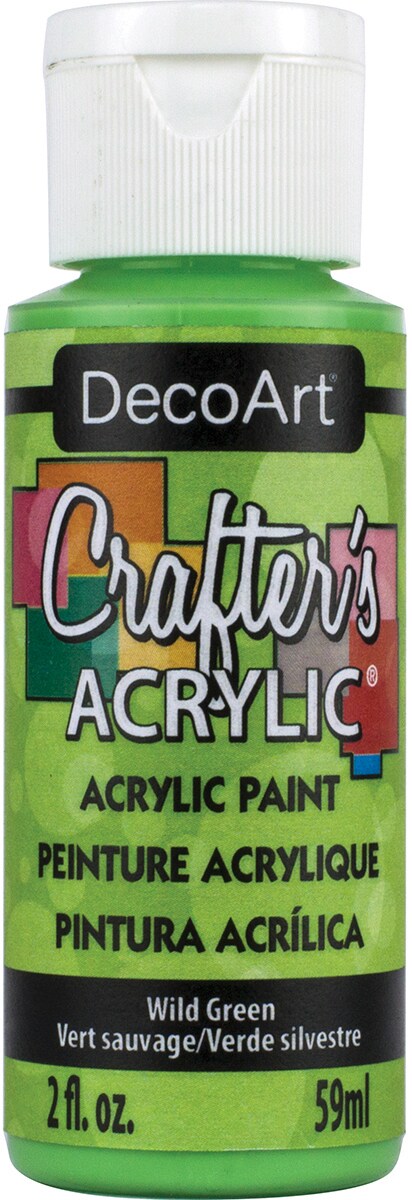 DecoArt Crafter's Acrylic All-Purpose Paint 2oz-Wild Green | Michaels