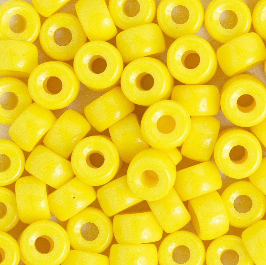 John Bead 9mm Opaque Glass Pony Beads, 100pcs | Michaels