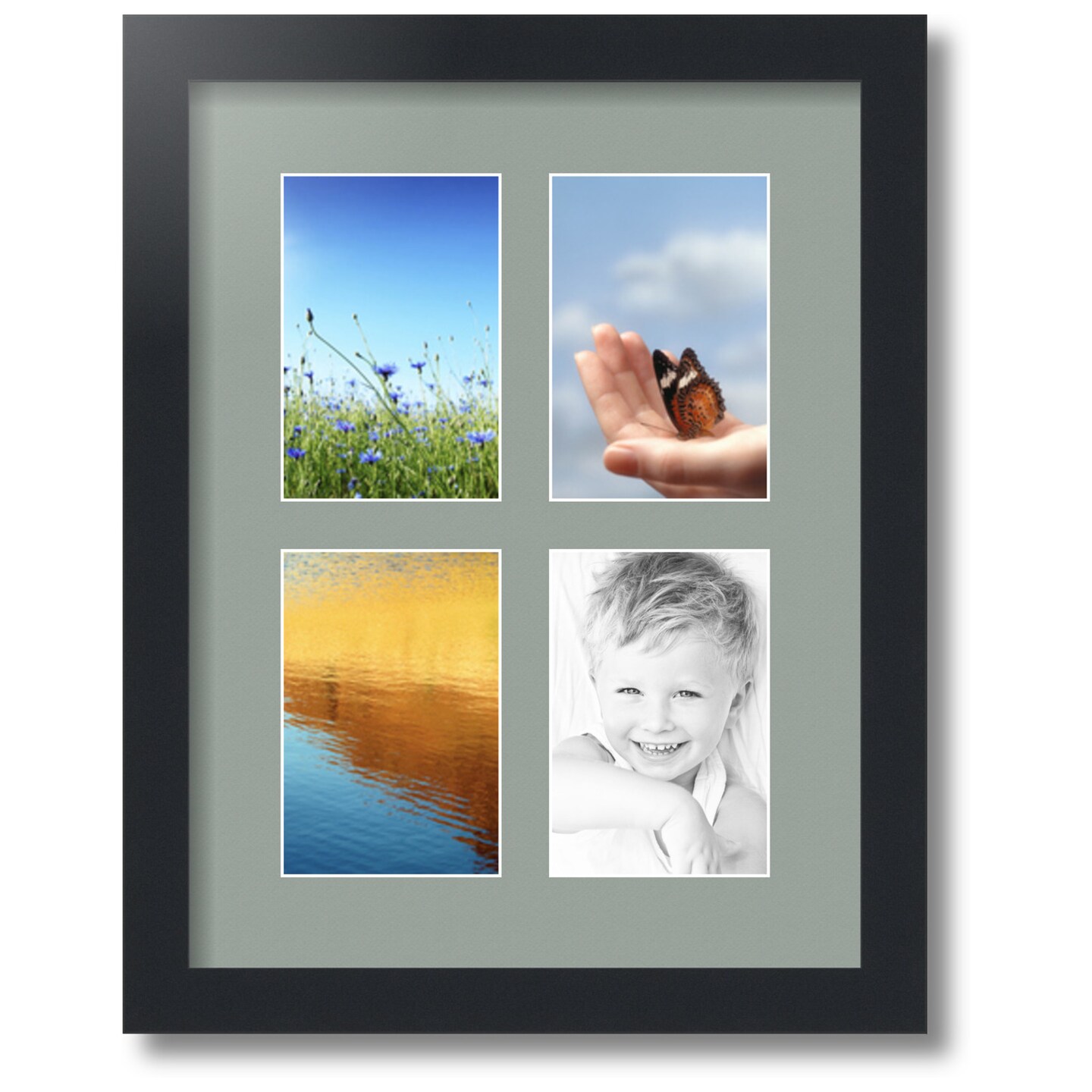ArtToFrames Collage Photo Picture Frame with 4 - 4x6 inch Openings ...