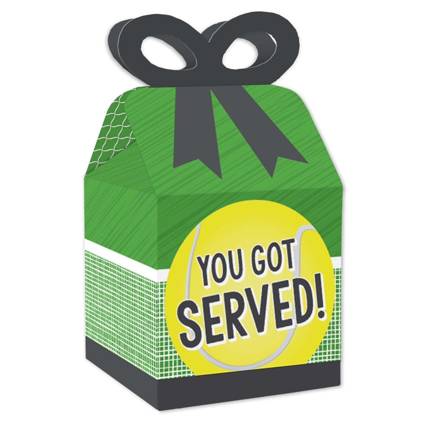 Big Dot of Happiness You Got Served - Tennis - Square Favor Gift Boxes ...