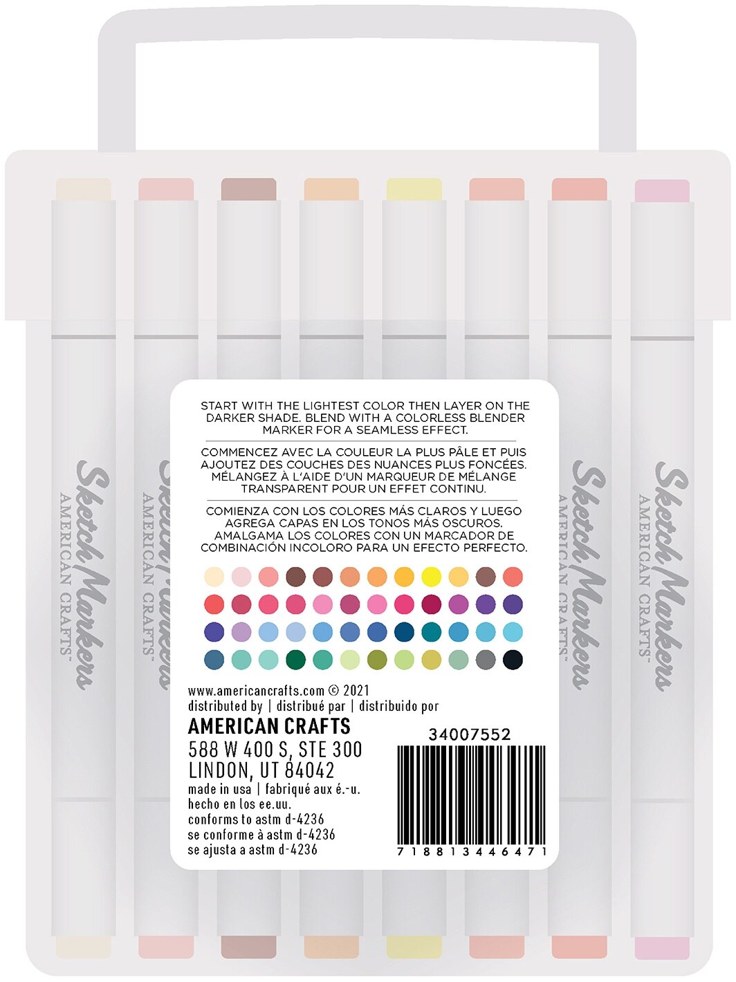 Ac Sketch Markers Dual-Tip Alcohol Markers 48/Pkg-Assorted Colors ...