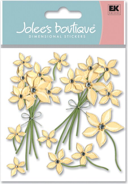 Jolee's Boutique Dimensional Stickers-Cream Floral | Michaels