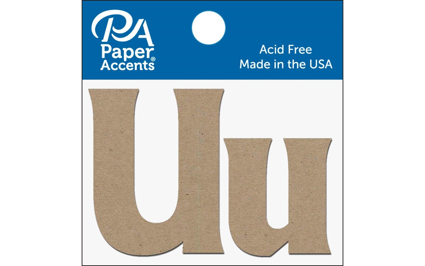 Chipboard Letter 2" Uu 2pc Natural | Michaels