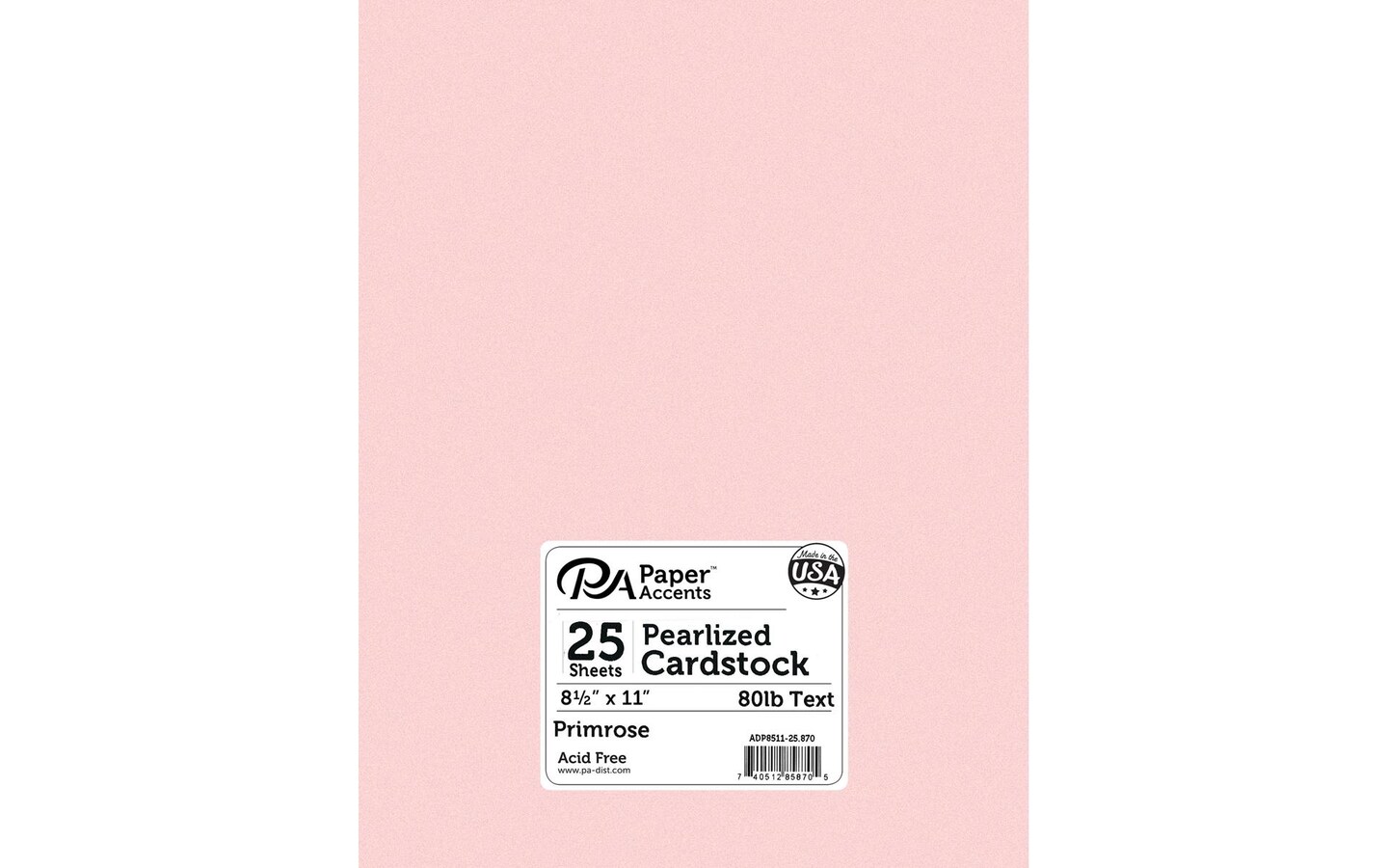 Paper Pearlized 8.5x11 80lb 25pcPk Primrose | Michaels